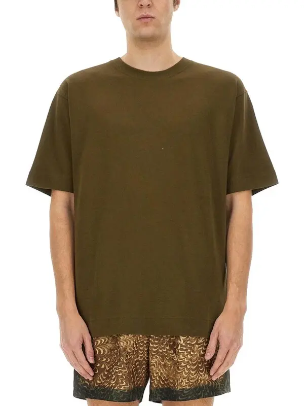 Dries Van Noten Cotton T Shirt - Brown