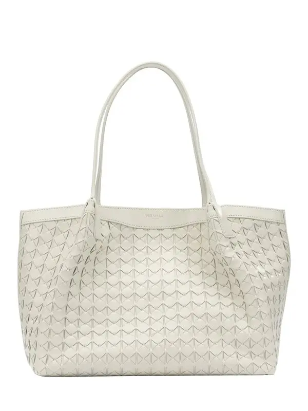 SERAPIAN Small 'secret' Shoulder Bag - White