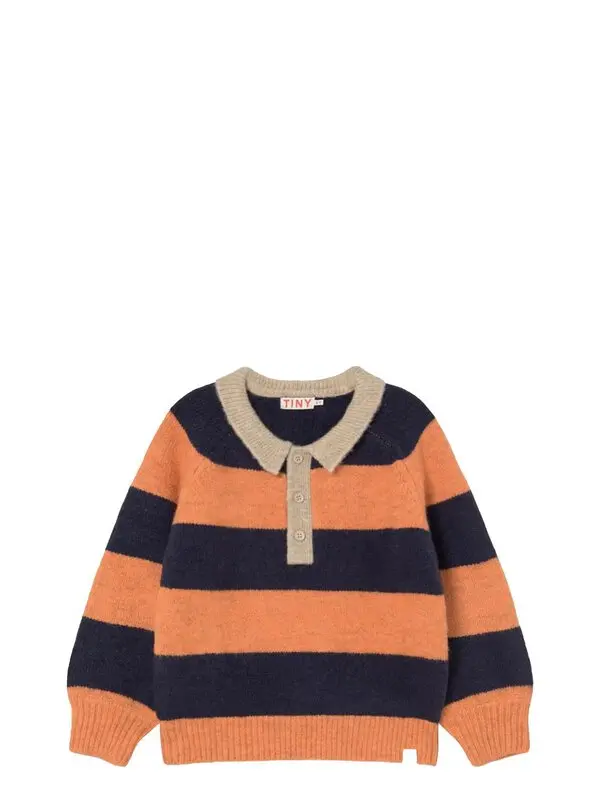 TINYCOTTONS Striped Knit Sweatshirt - Red