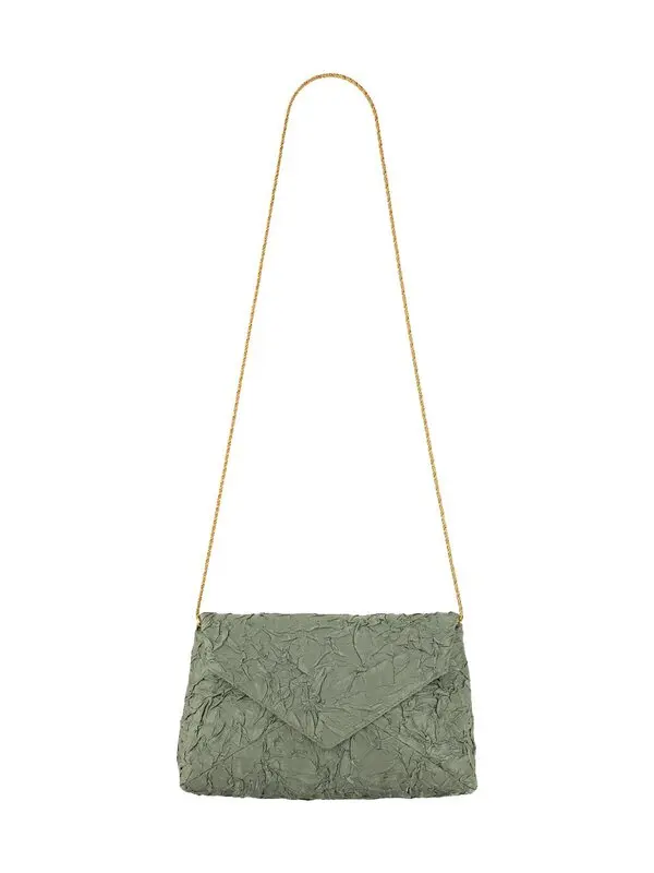 Dries Van Noten Textured Shoulder Bag - Green