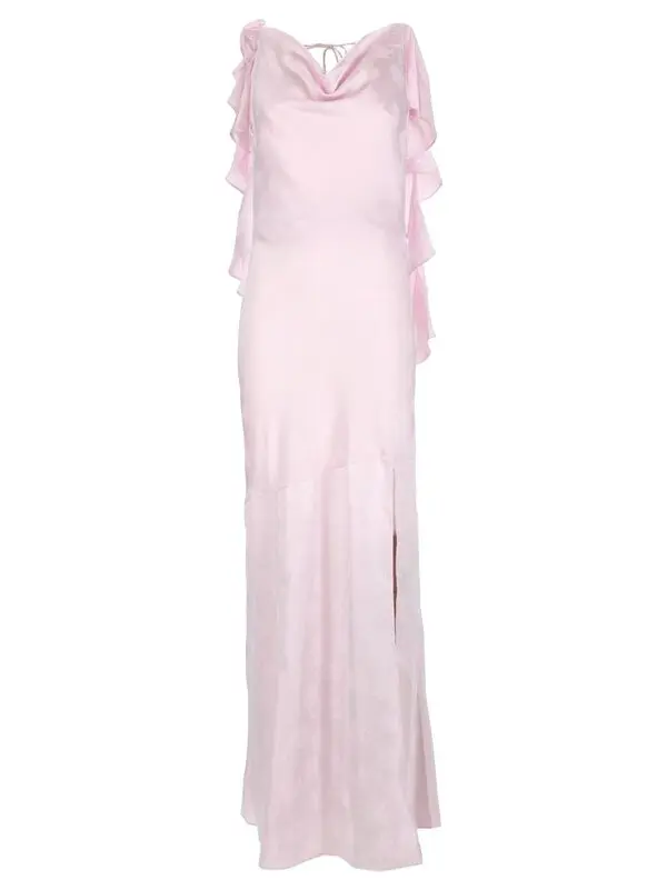 Remain Birger Christensen Waterfall Maxi Dress - Pink