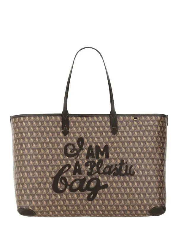 ANYA HINDMARCH I Am A Plastic Bag' Tote - Brown