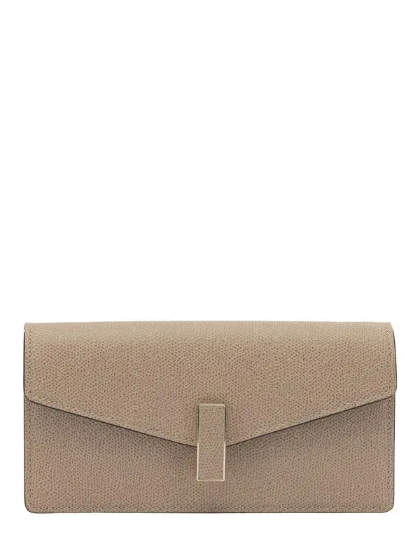 VALEXTRA Iside Clutch With Chain - Beige