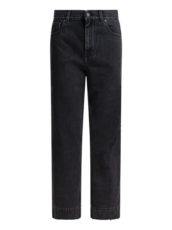 Chloé High-waisted Wide-leg Jeans - Black