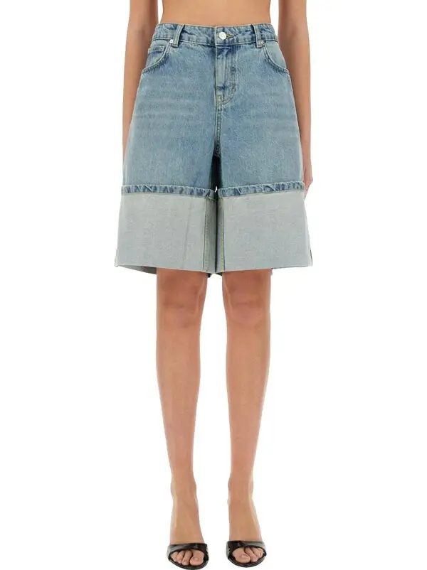Moschino Wide Fit Bermuda Shorts - Denim