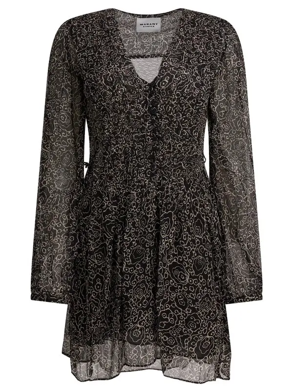 MARANT ETOILE Loriena Short Dress - Black