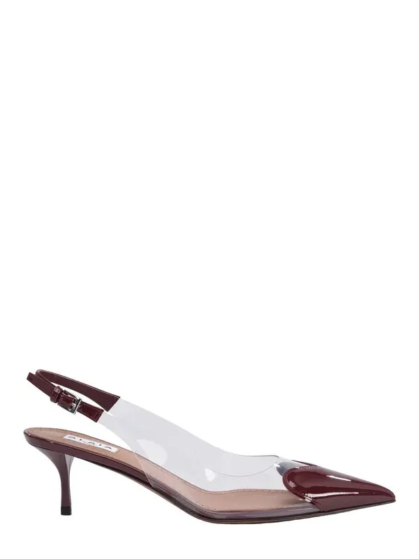 Alaïa Cœur 55 Mm Slingbacks - Bordeaux