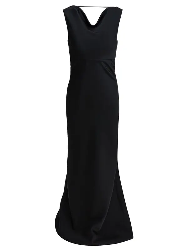 SEMPER Long Flared Dress - Black