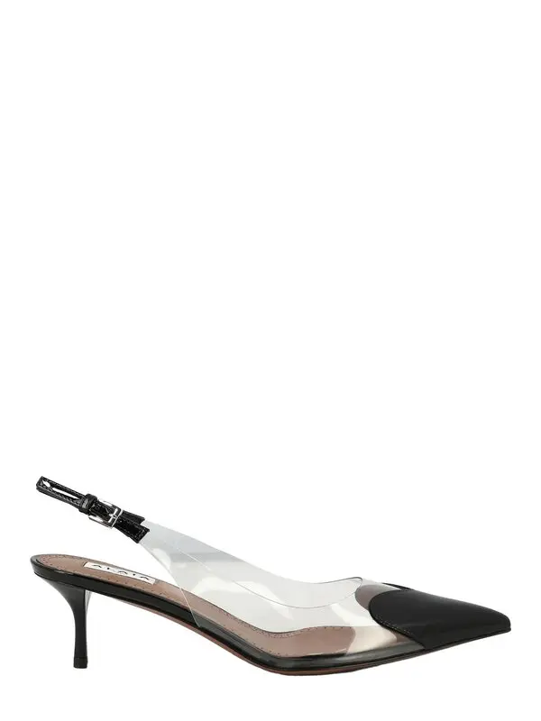 Alaïa Cœur 55 Mm Slingbacks - Black