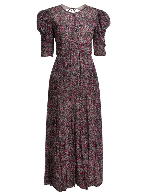 MARANT ETOILE Sichellia Long Dress - Fuchsia