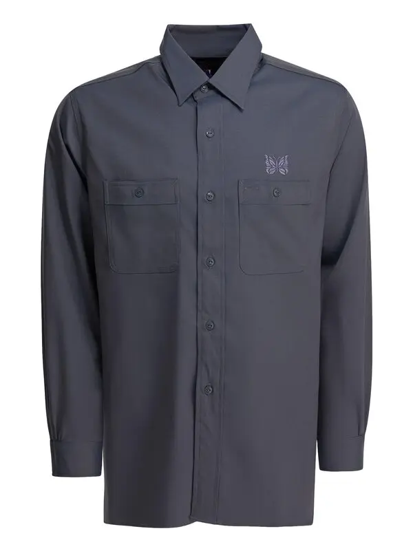 Needles Cavalry Twill' Shirt - Grey