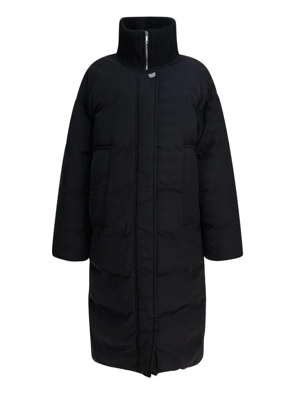Max Mara Long Anti-drip Down Jacket - Black