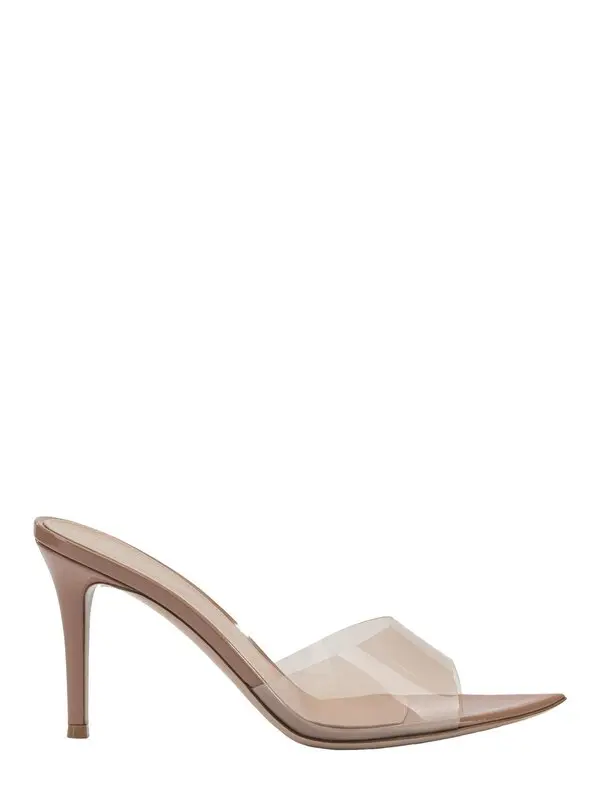 GIANVITO ROSSI Elle 85mm Mules - Beige