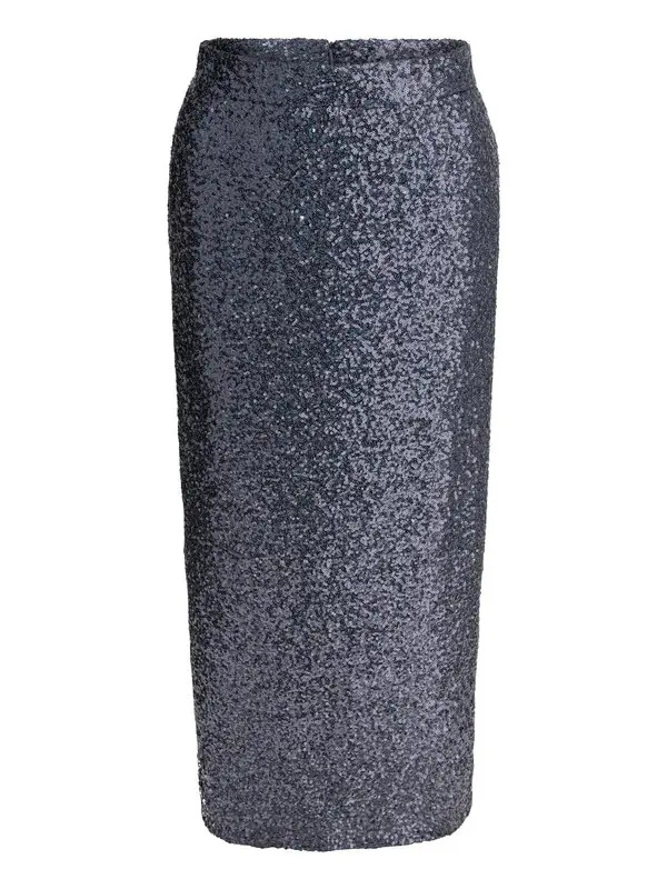SEMPER Sequined Midi Skirt - Grey
