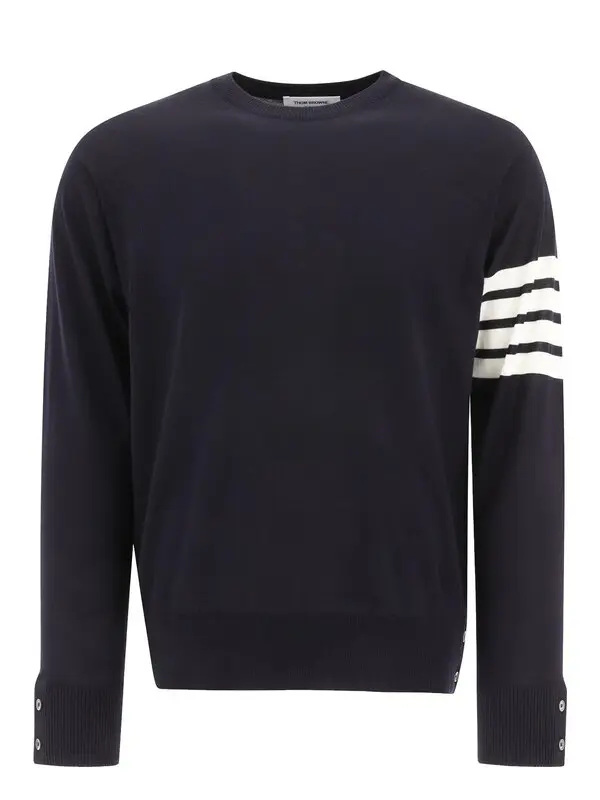 Thom Browne Fine Merino Wool Knitwear - Blue