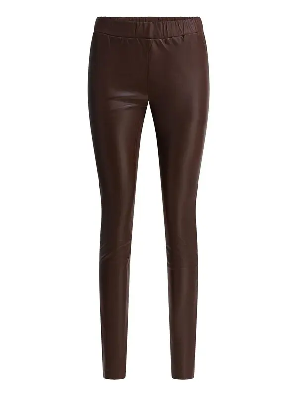 Max & Moi Leather Trousers - Brown