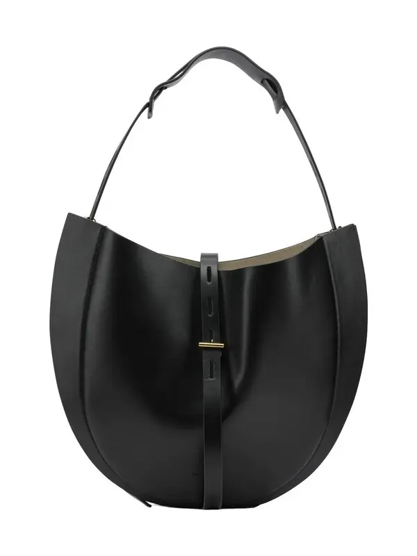 MINOBOSSI Leather Shoulder Bag - Black