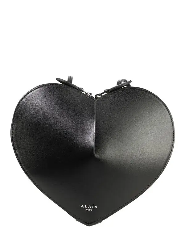 Alaïa Le Cœur Crossbody Bag - Black