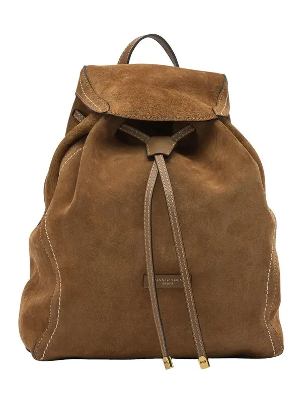 GIANNI CHIARINI Suede And Leather Backpack - Brown