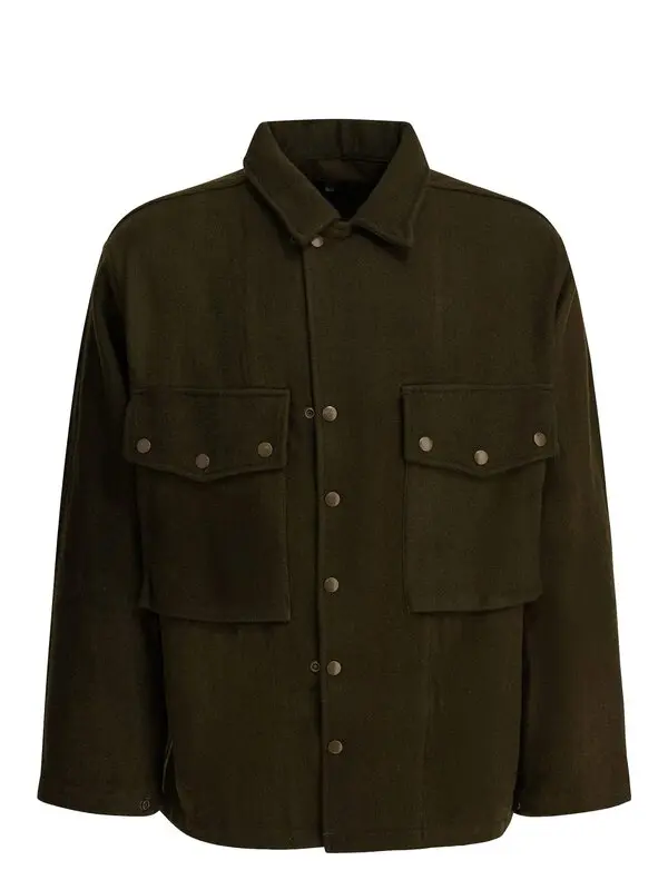 Needles Wool Overshirt Jacket - Green