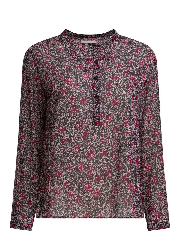 MARANT ETOILE Maria Floral Print Blouse - Fuchsia