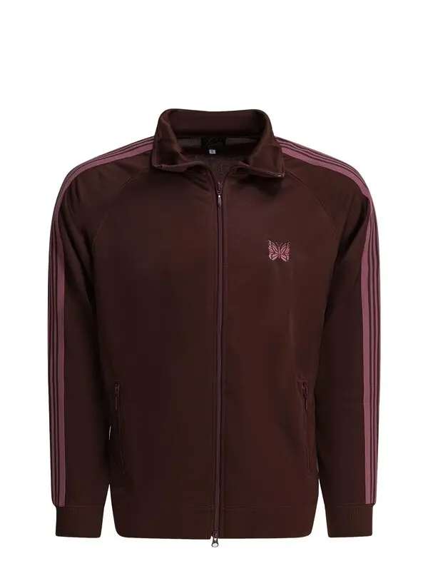 Needles Poly Smooth Zip-up Sweatshirt - Bordeaux