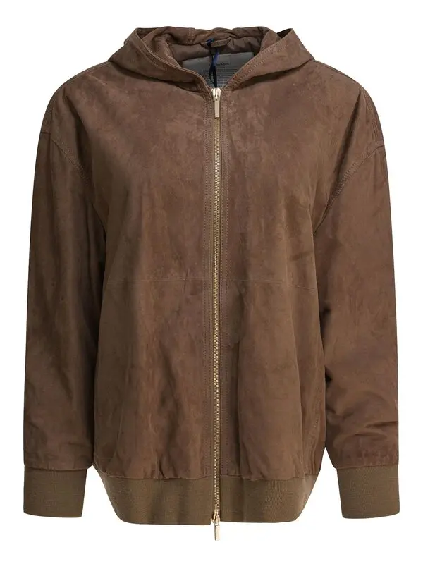 Max Mara Leather Jacket - Brown