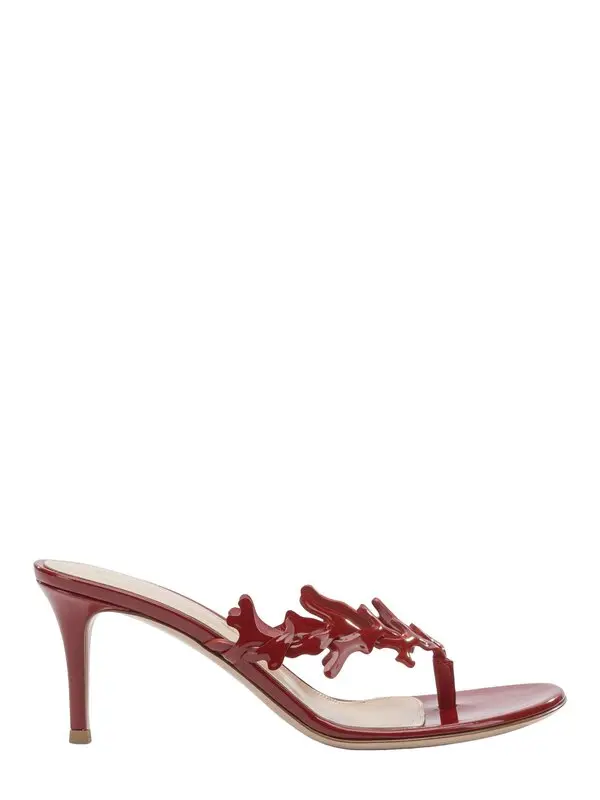 GIANVITO ROSSI Ocean Thong 70mm Mules - Red