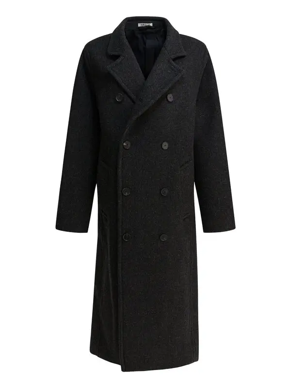 Auralee Long Wool Coat - Grey
