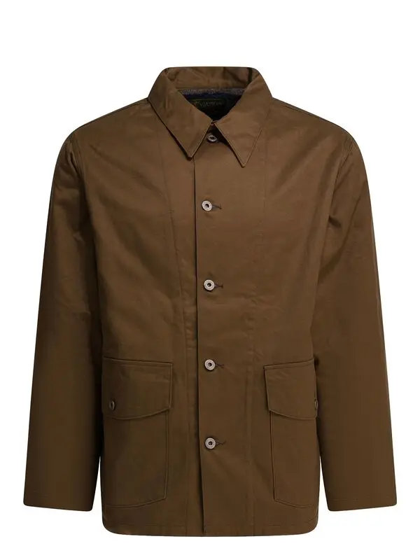 BUZZ RICKSON'S Aviation Associates Overshirt Jacket - Brown
