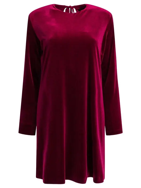 SEMPER Velvet Mini Dress - Bordeaux