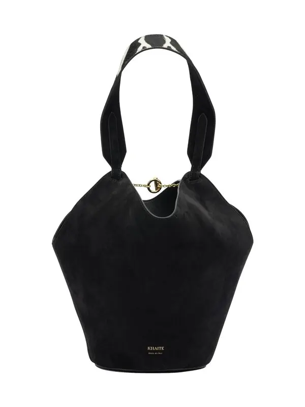Khaite Lotus Mini Shoulder Bag - Black