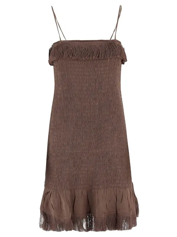 BY MALENE BIRGER Valia Mini Dress - Brown