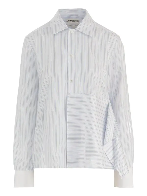 JW Anderson Striped Cotton Shirt - White