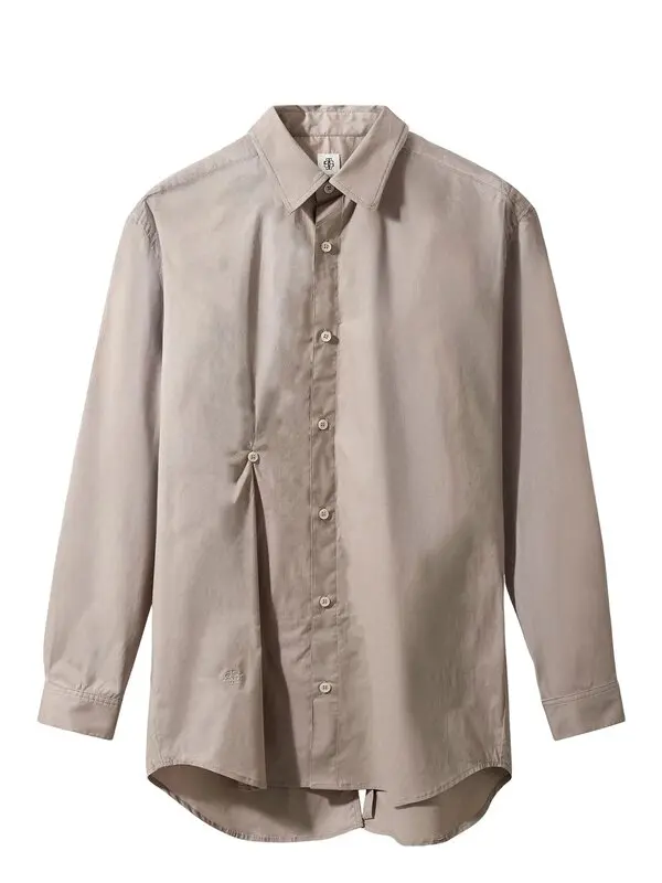 THE GARMENT Cyprus Stretch Cotton Shirt - Beige