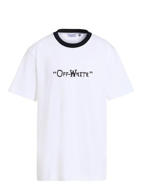 Off White Logo T Shirt - White