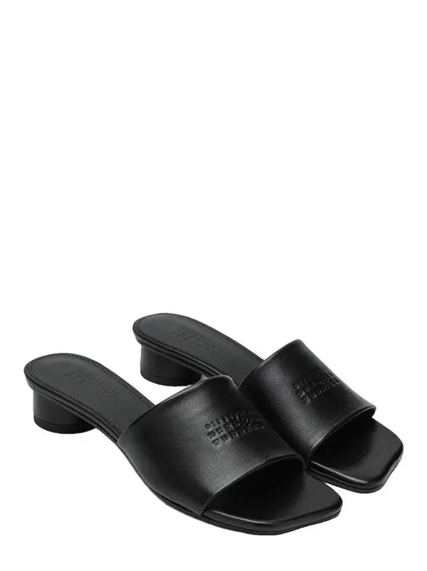 MAISON MARGIELA Anatomic Low Heel Sandals - Black