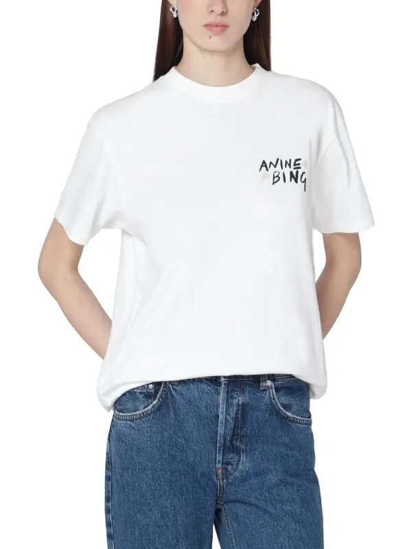 ANINE BING Logo T-shirt - White