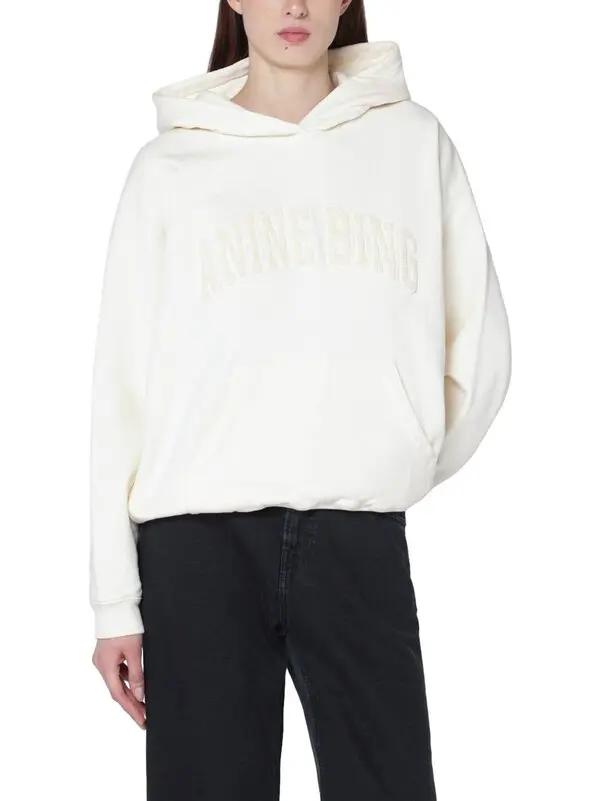 ANINE BING Cotton Harvey Hoodie - Beige