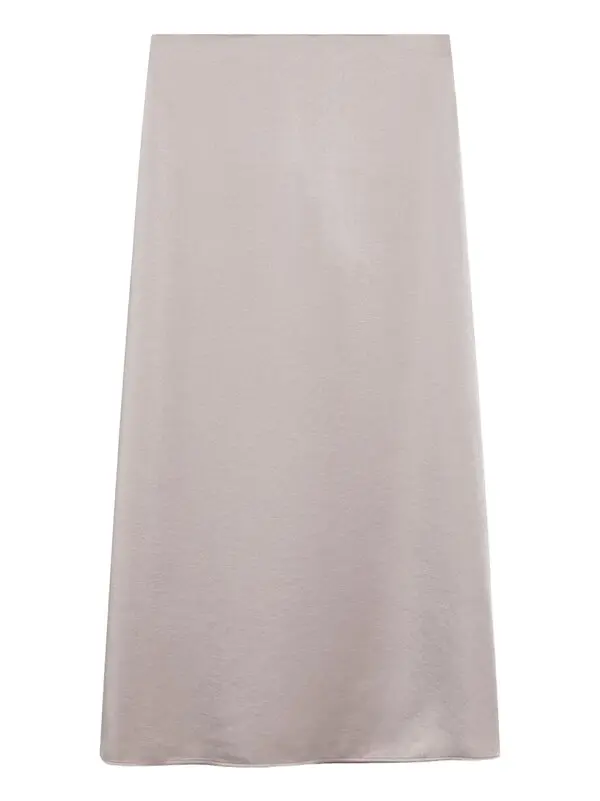 Max Mara Satin Midi Skirt - Blue