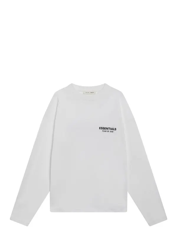 Fear Of God Long Sleeve T Shirt With Logo Print - White