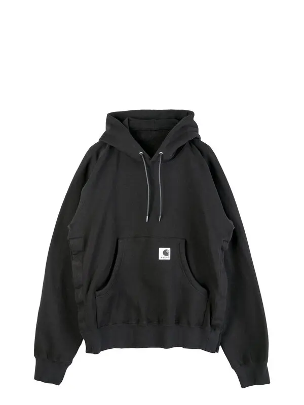 SACAI X CARHARTT WIP Cotton Fleece Hoodie - Black