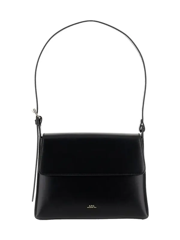 A.p.c. Virginie Flap Bag - Black