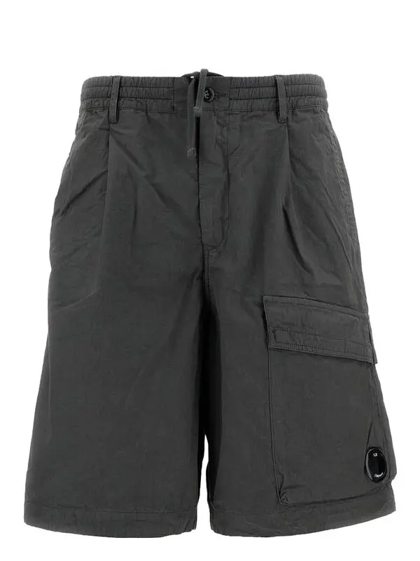 C.P. COMPANY Boxy Micro-rep Shorts - Grey