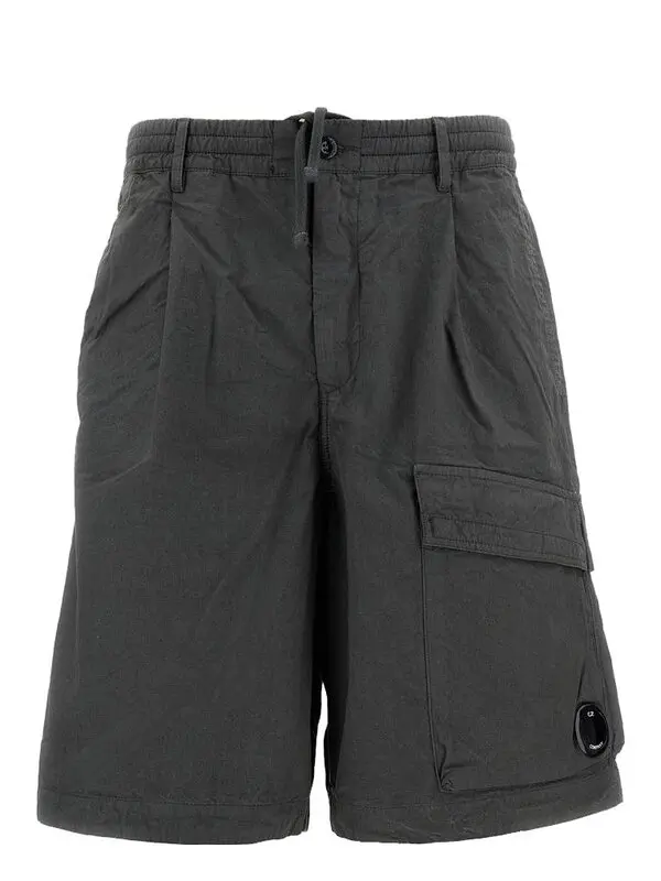 C.P. COMPANY Pantaloncini Micro-reps Boxy Lens - Grey