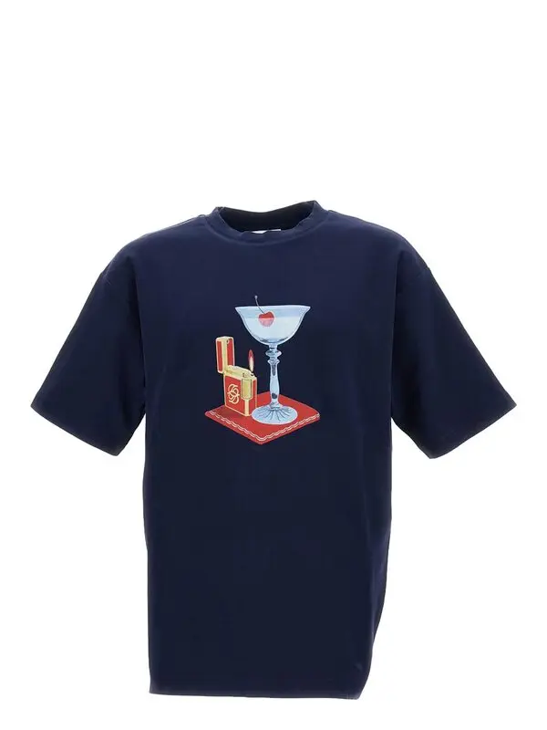 Drole De Monsieur Cocktail T-shirt - Blue