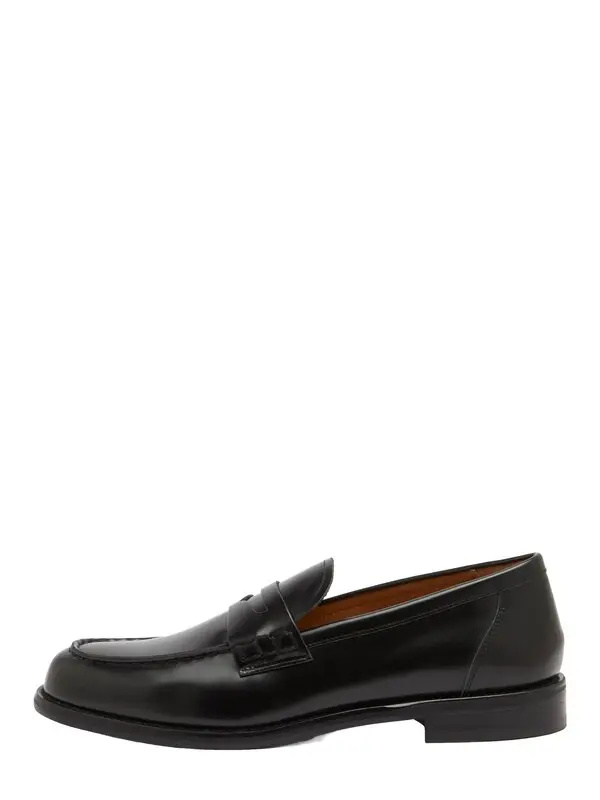 VAGABOND SHOEMAKERS Linn Polished Leather Penny Loafer - Black Polished Leather