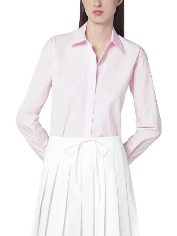 Max Mara Cotton Poplin Shirt - Pink