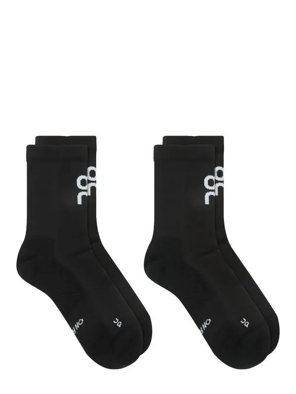 On Core Run High Socks 2p - Black