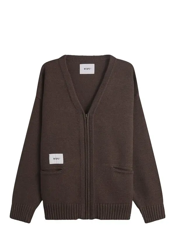 WTAPS Palmer Zip Cardigan - Brown